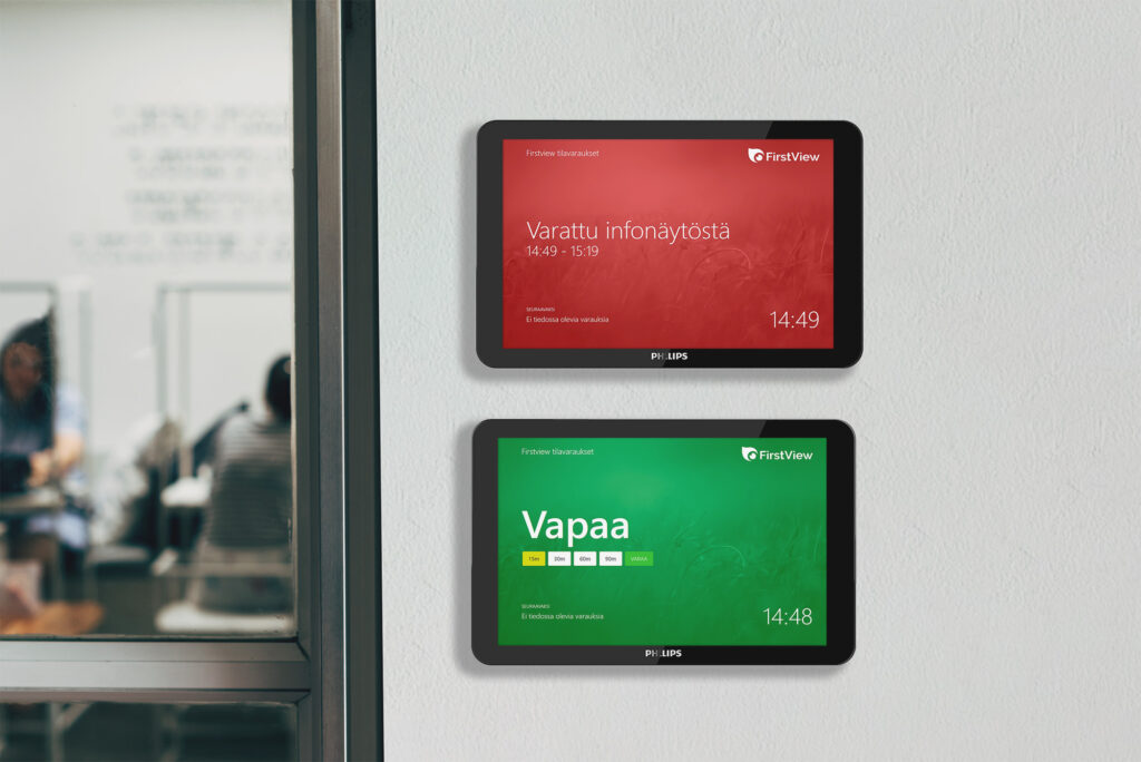 Meeting room door displays - FirstView Digital